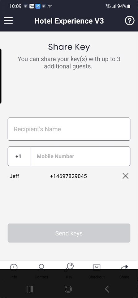 Can I share my mobile key with additional guests? – OpenKey