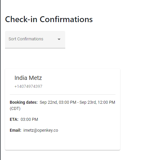Communications Tab AUTOMATIC Sending Pre Arrival Communication – OpenKey