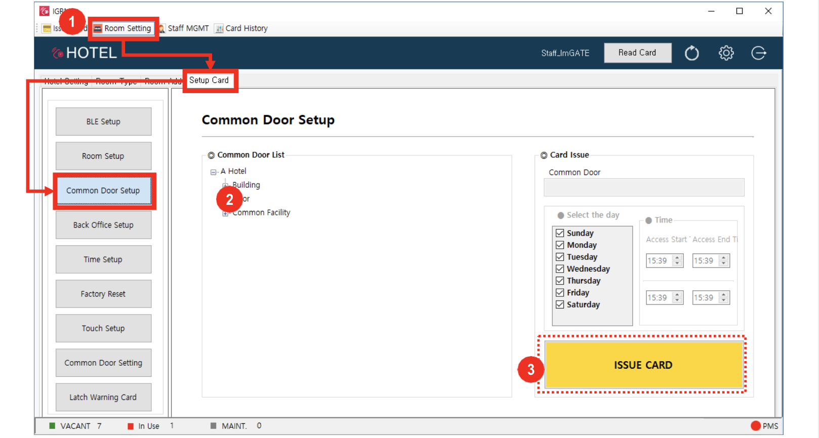 IGRMS Software - How to create a Common Door Setup Card – OpenKey