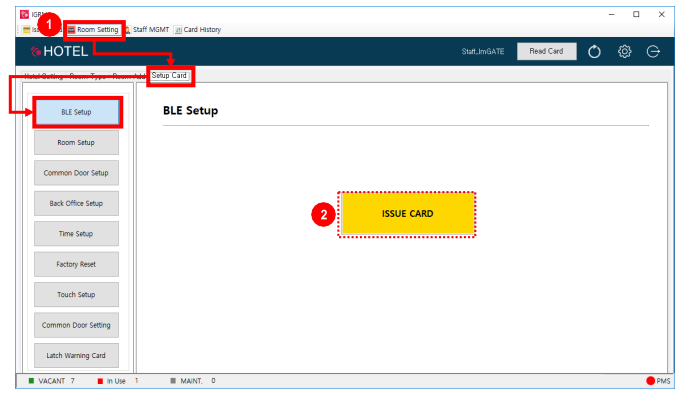 IGRMS Software - How to Create a BLE Set Up Card – OpenKey