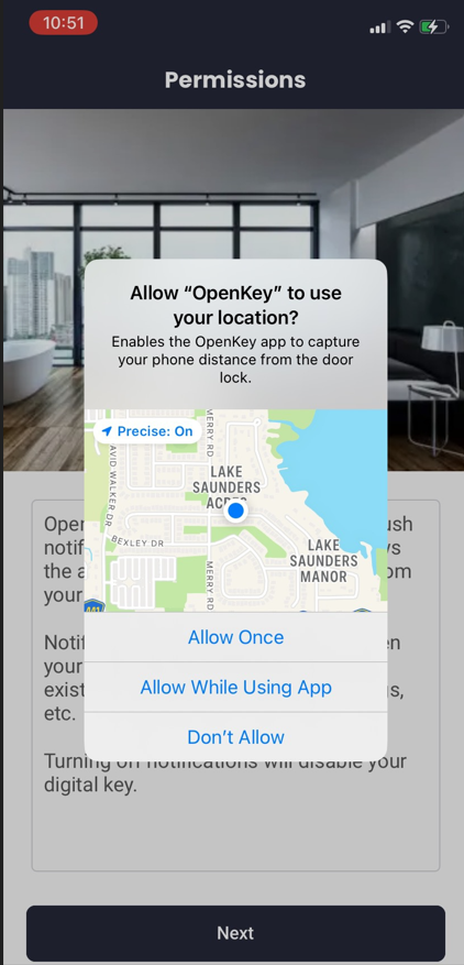 ***Permissions for Mobile Keys*** – OpenKey