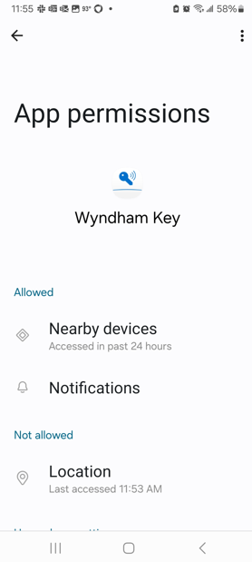 ***Permissions for Mobile Keys*** – OpenKey