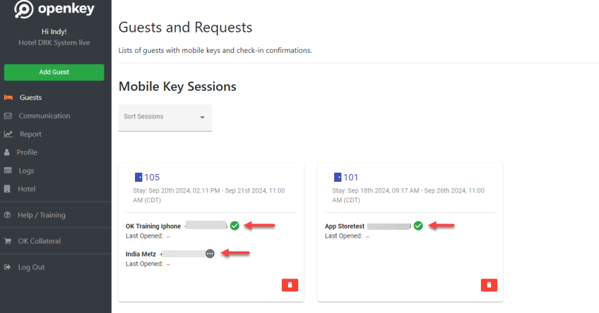 Key Status Notifications – OpenKey