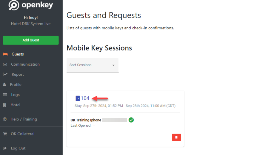 Adding additional guests through OpenKey HOST – OpenKey