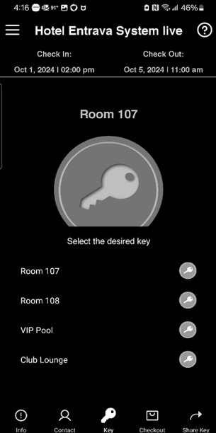 Entrava Key App ~~ Accessing Designated Access Areas – OpenKey