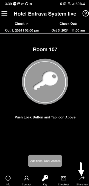 Entrava Key App ~~ Adding Additional Guests via the OpenKey App (Share Key) – OpenKey