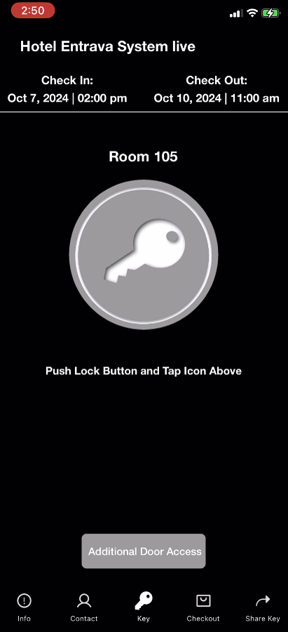 Entrava Key App ~~ Accessing Designated Access Areas – OpenKey